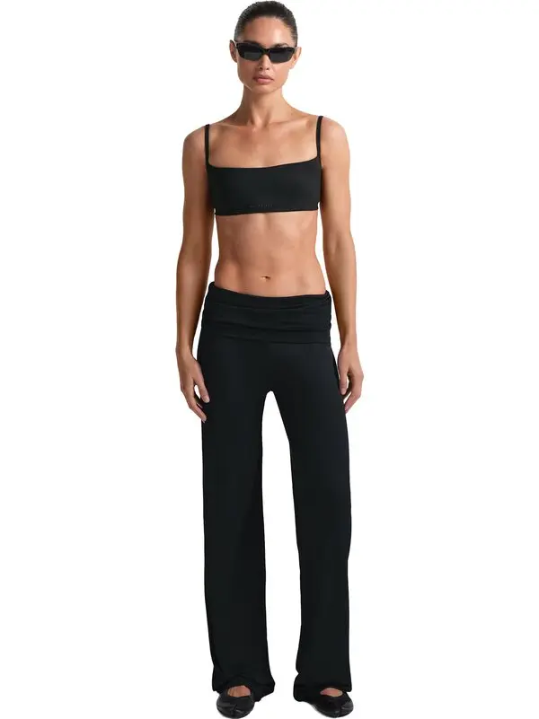 Nike Stretch Knit Wide-leg Pants - Black