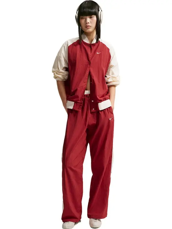 Nike Sportswear Loose High-waisted Parachute Track Pants - Red