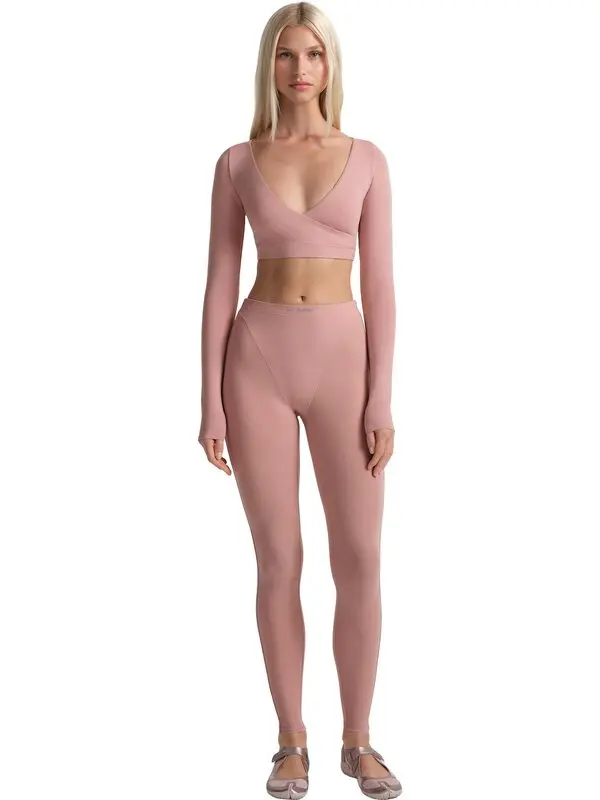 Nike Skims Weightless Layers High-waisted V-panel Leggings - Pink