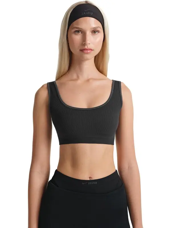 Nike Skims Ribbed Seamless Scoop Bra - Black