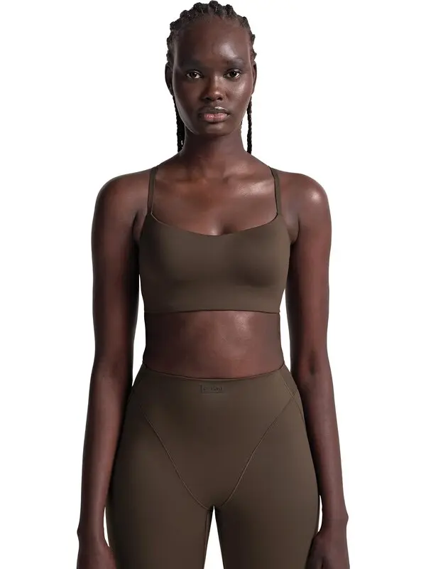 Nike Skims Matte Contour Cami Bra - Brown