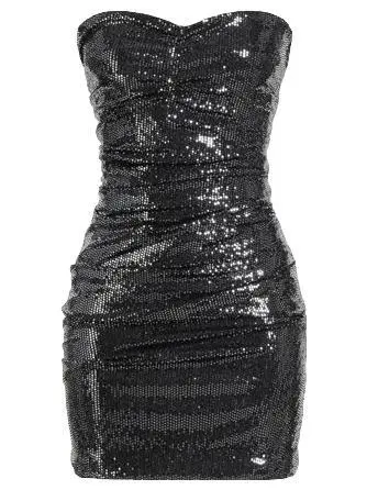 Ba&sh Mini Strapless Sequined Dress - Black