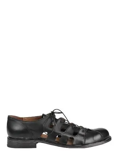 Moma Lace-up Leather Shoes - Black