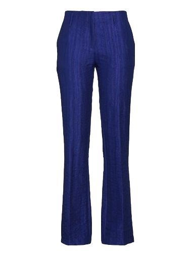 FORTE_FORTE Flared Viscose-blend Pants - Blue