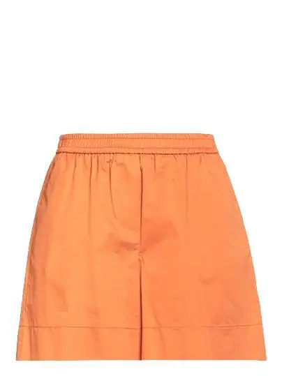 KAOS Solid Cotton Shorts - Orange