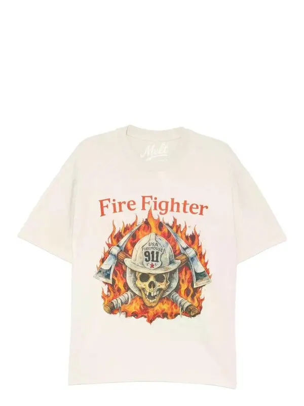 MELT Firefighter Graphic T-shirt - Neutrals