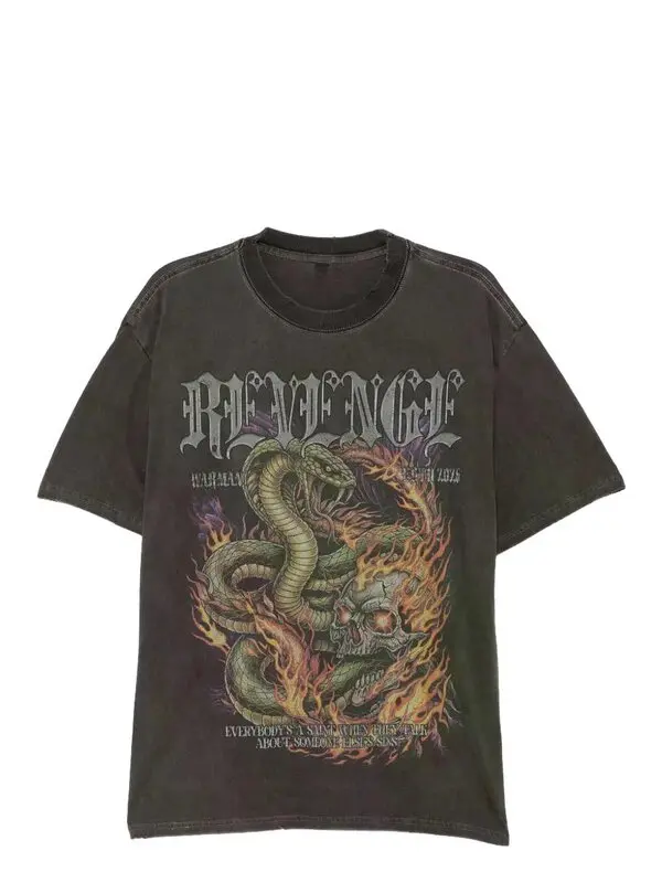 WARMAN Snake Graphic T-shirt - Grey