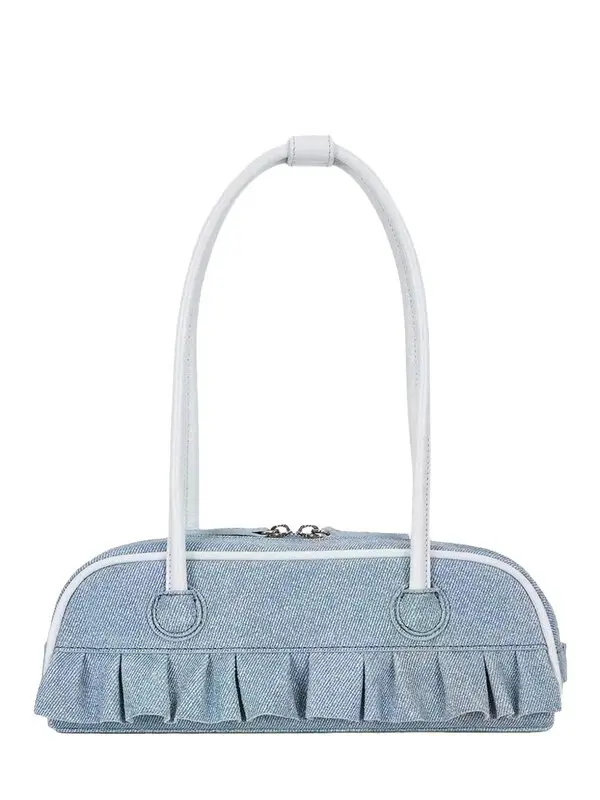 MARGESHERWOOD Ruffled Boston Shoulder Bag - Blue