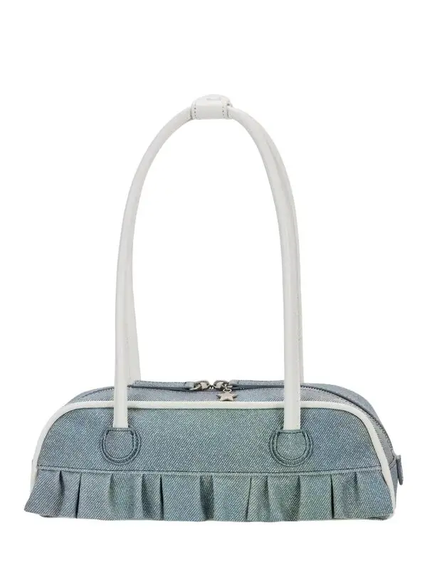 MARGESHERWOOD Ruffled Boston Shoulder Bag - Blue