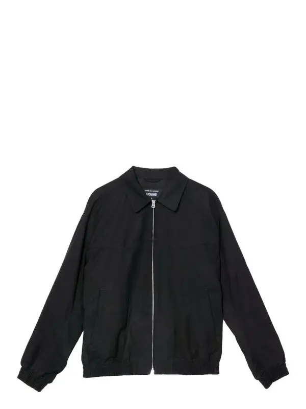Comme Des Garçons Cotton Zipped Jacket - Black
