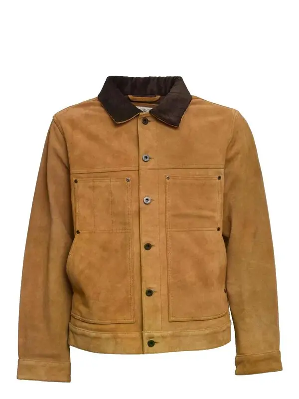 Filson Corduroy-collar Suede Short Jacket - Neutrals