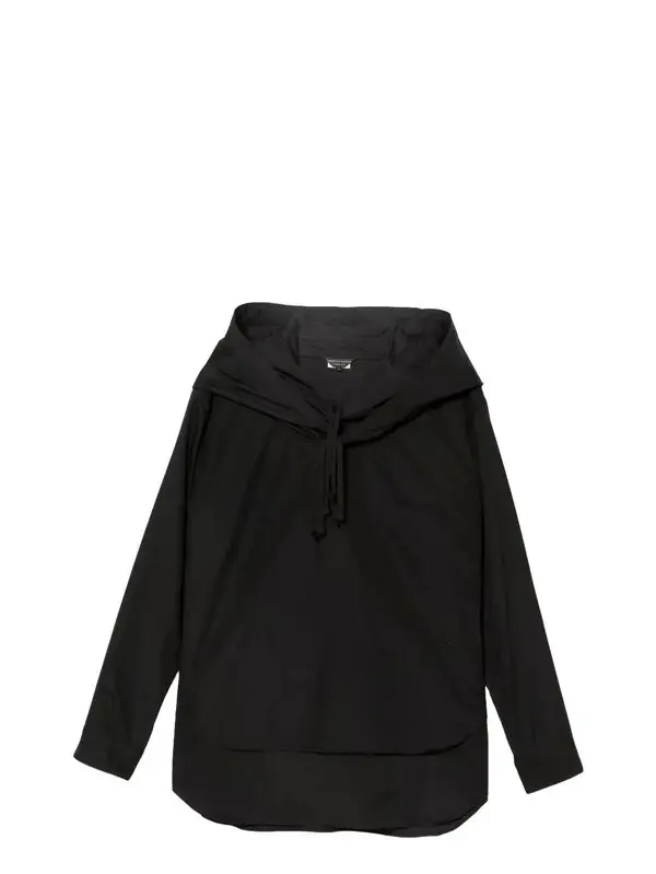 Comme Des Garçons Cotton Hoodie - Black