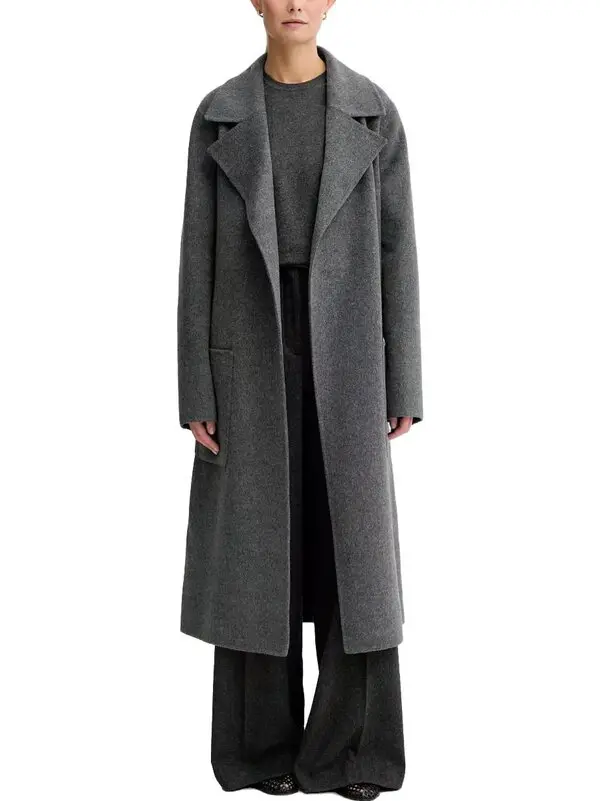 STAND STUDIO Belted Overcoat - Grey