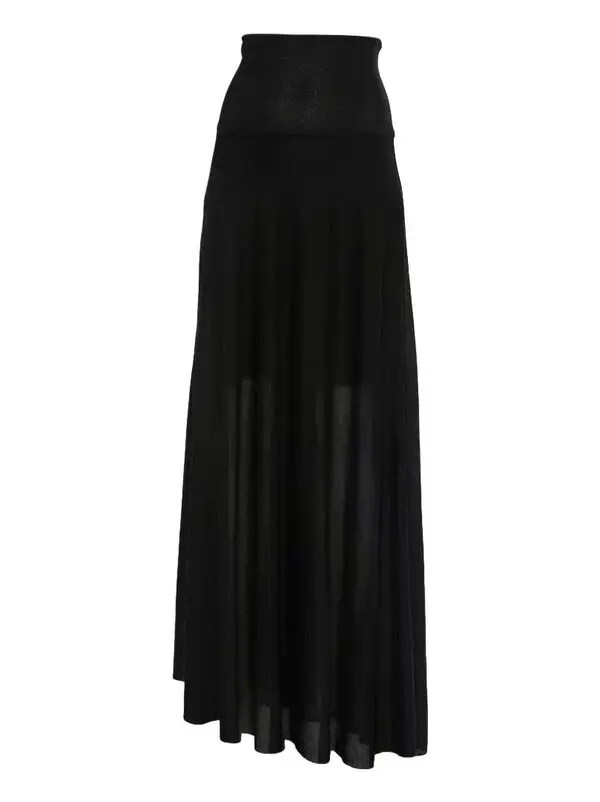 RUOHAN High-waisted Maxi Skirt - Black