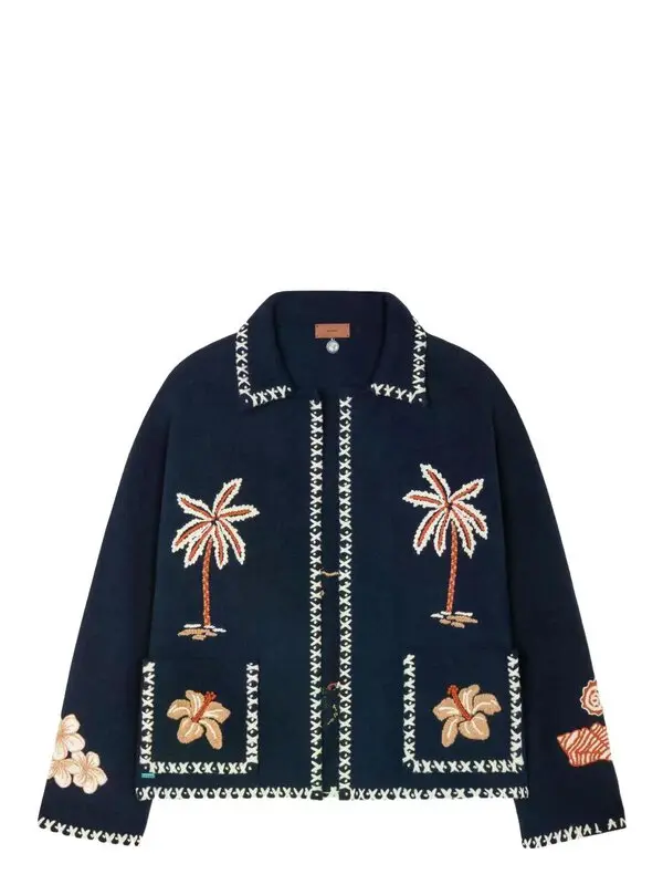 Alanui Embroidered Jacket - Blue