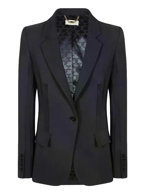 Elisabetta Franchi Single-breasted Blazer - Blue