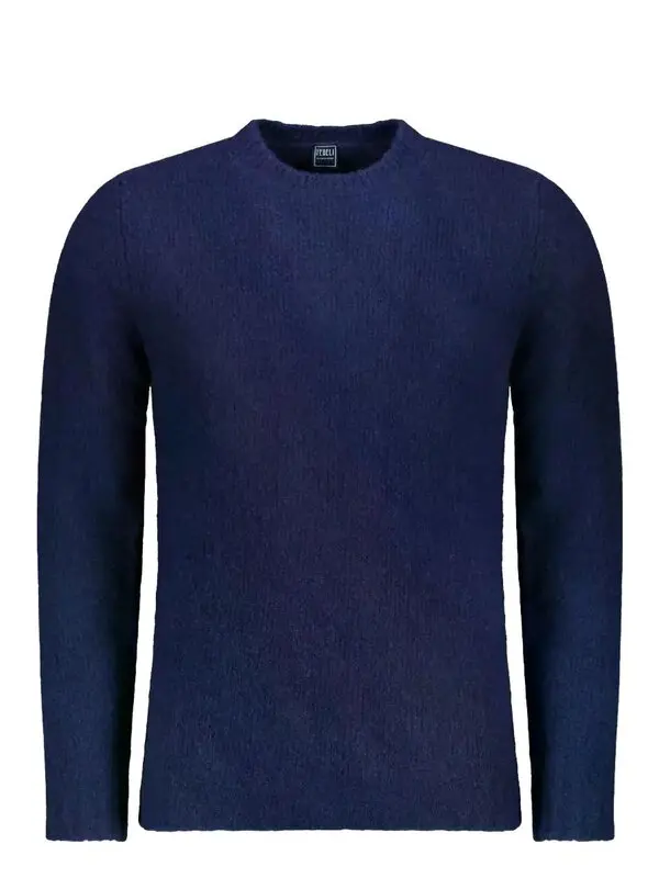 Fedeli Crew-neck Sweater - Blue