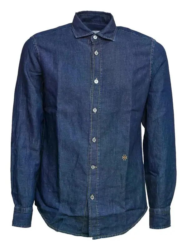 Jacob Cohen Chambray Button Closure Shirt - Blue