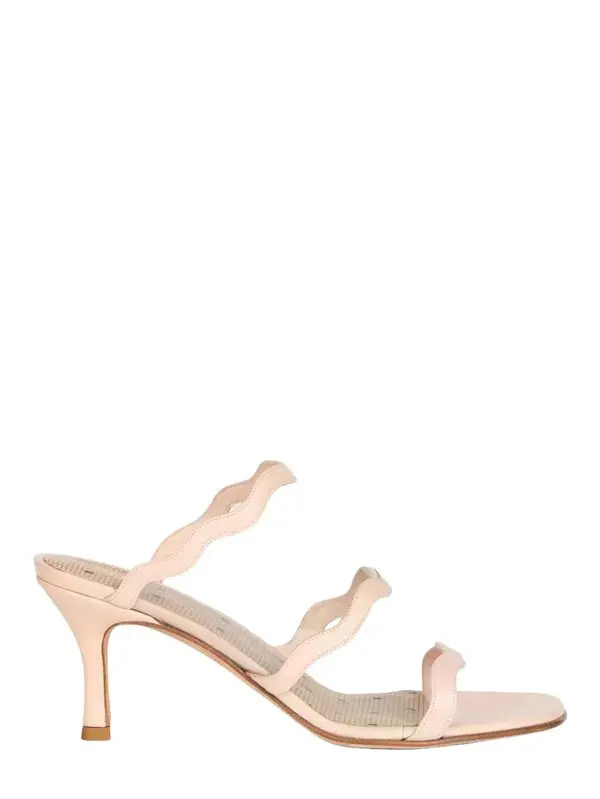 Red Valentino Scalloped Sandals - White