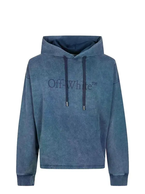 Off-White Logo Hoodie - Blue