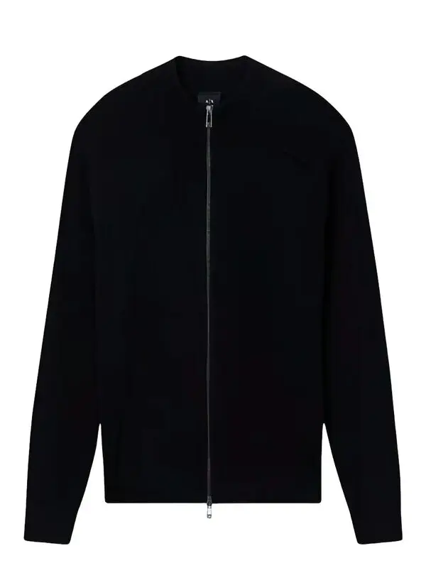 Armani Exchange Zip-up Cardigan - Black