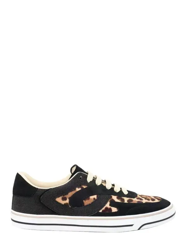 Dolce & Gabbana Animal-print Sneakers - Black