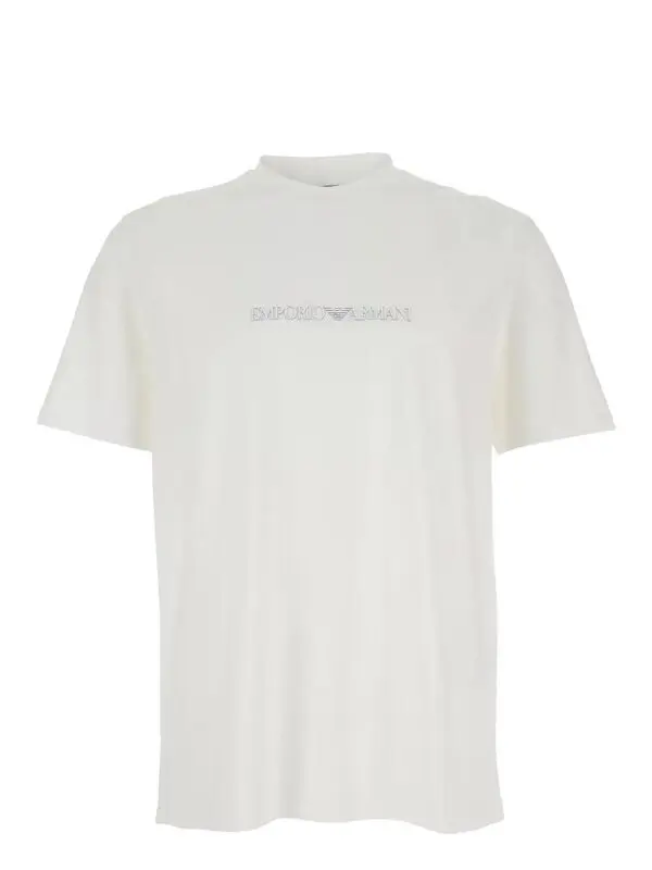 Emporio Armani Logo-detail T-shirt - White