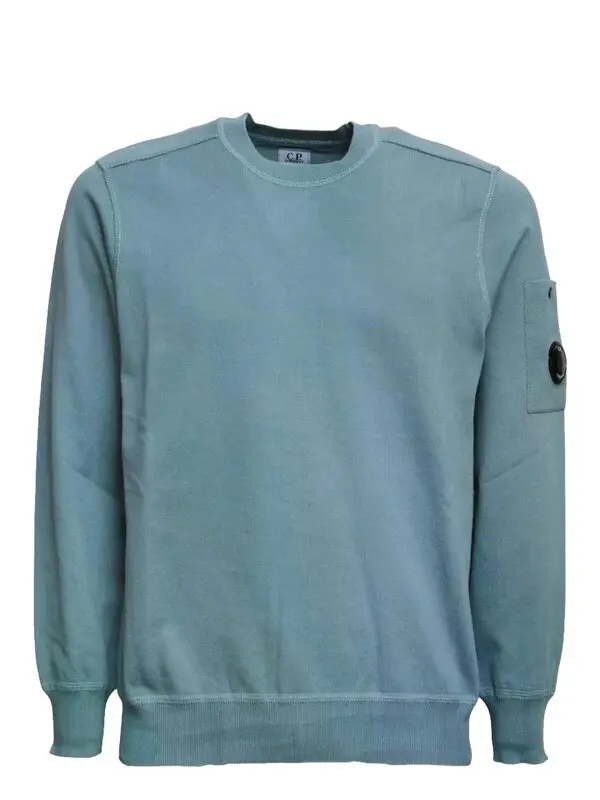 C.P. COMPANY Pocket Crewneck Sweater - Blue