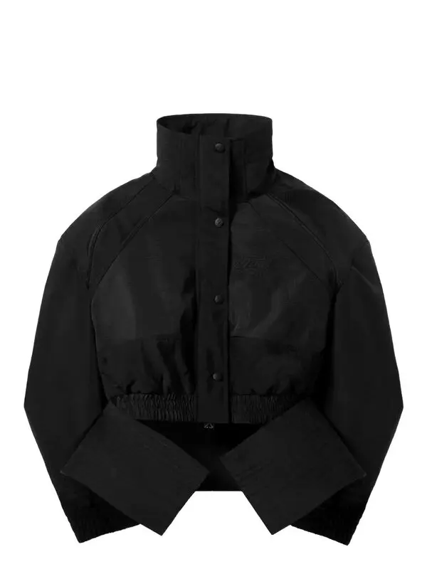 Off-White Peplum Bomber Jacket - Black