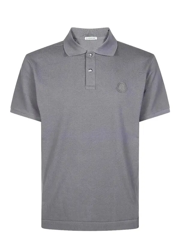 Moncler Logo Polo Shirt - Grey