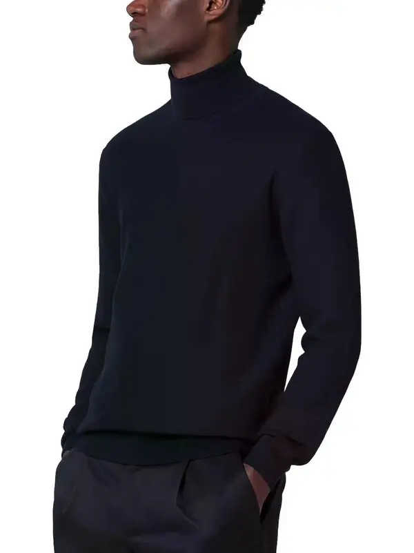 Tagliatore Roll-neck Sweater - Blue