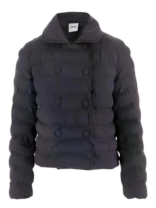 Aspesi Padded Double-breasted Jacket - Blue