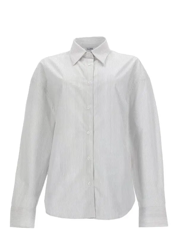 Filippa K Striped Hourglass Shirt - White