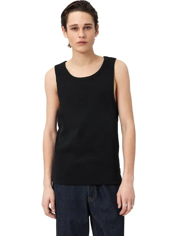 ALLSAINTS Axel Ribbed Vest - Jet Black