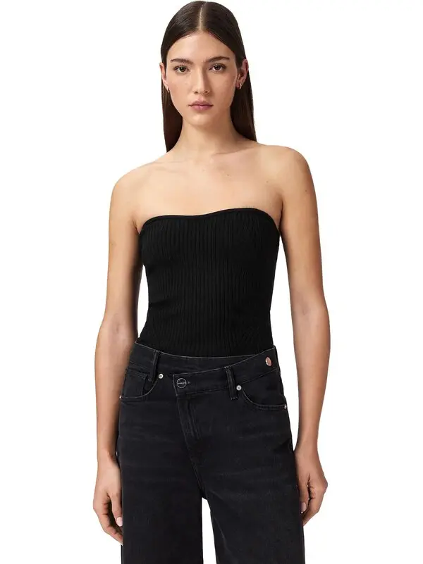 ALLSAINTS Cruz Bandeau Top - Black