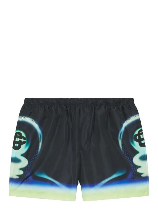 Casablanca Sporchid Printed Swim Shorts - Black