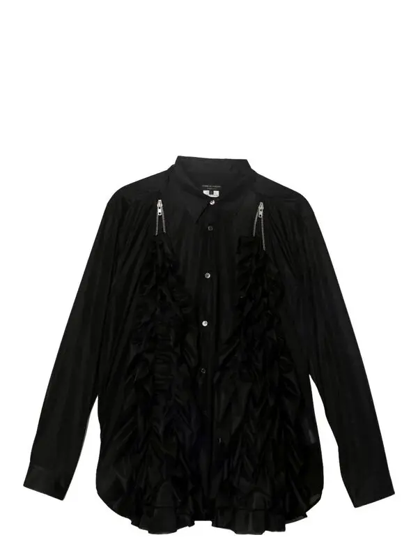 Comme Des Garçons Ruffled Shirt - Black