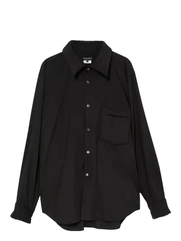 Comme Des Garçons Puffy-pocket Shirt - Black