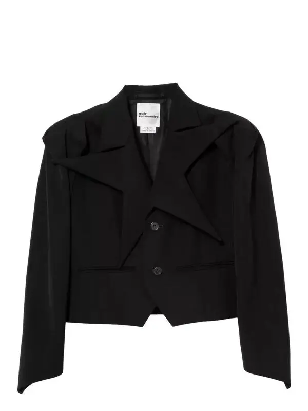 Noir Kei Ninomiya Padded Star Blazer - Black