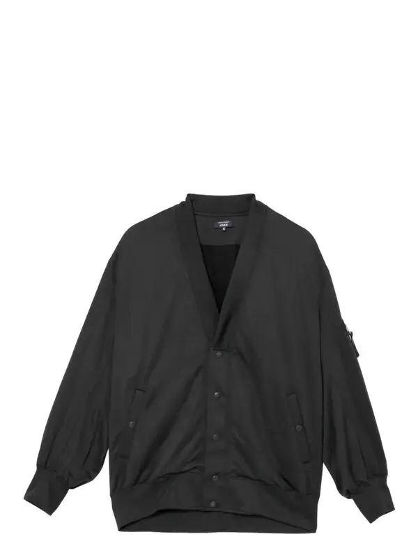 Comme Des Garçons V-neck Jacket - Black