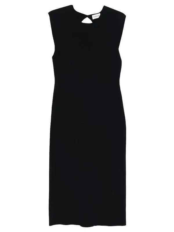 P.a.r.o.s.h Cut-out Detail Midi Dress - Black