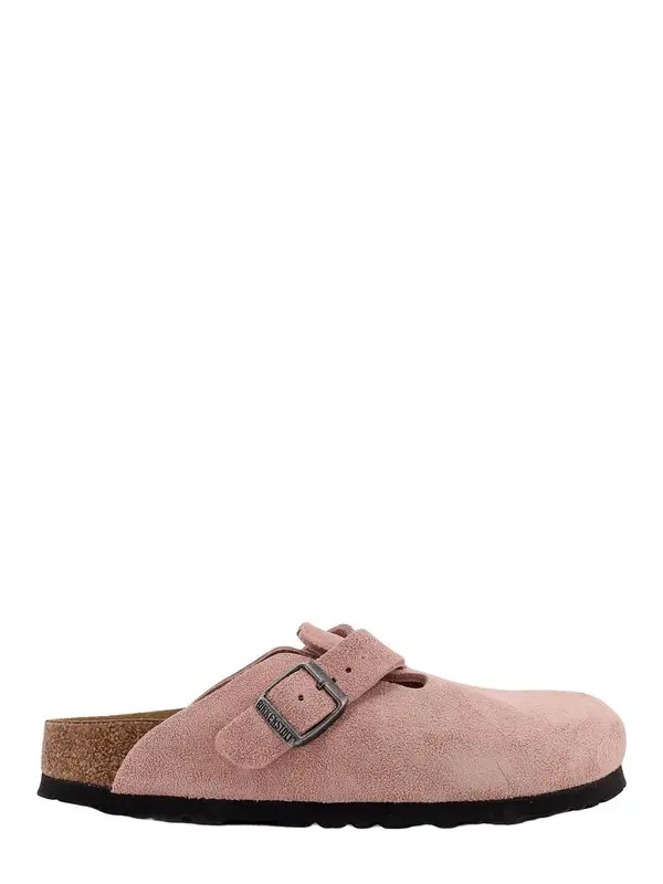 BIRKENSTOCK Suede Boston Sandals - Pink