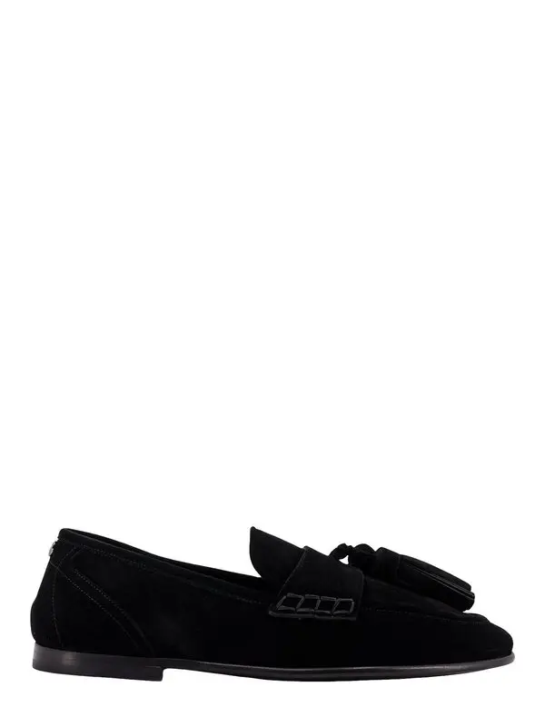 Dolce & Gabbana Ariosto Suede Loafers - Black