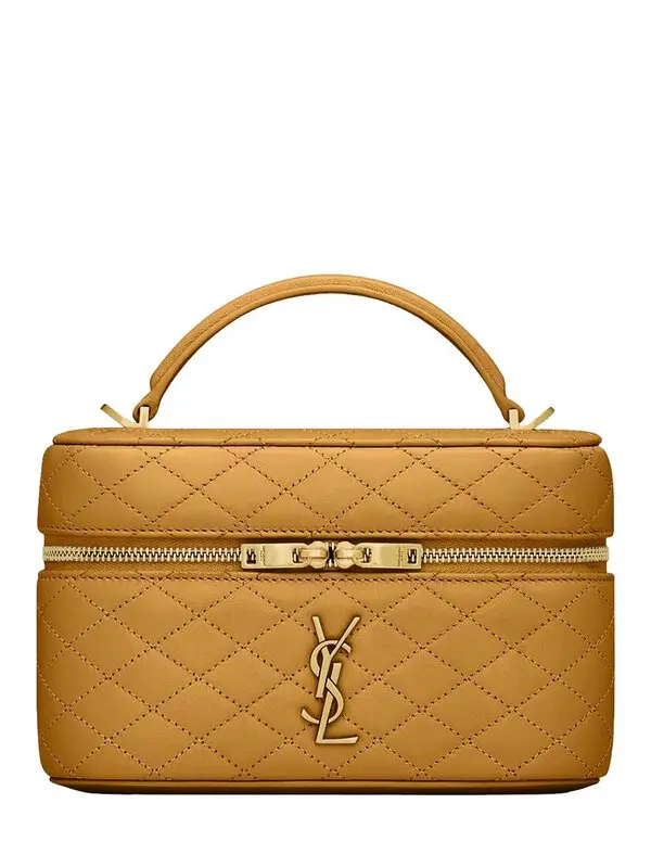 Saint Laurent Gaby Vanity Leather Crossbody Bag - Yellow
