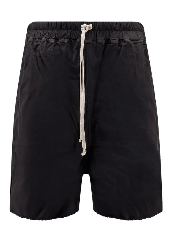 Rick Owens Cotton Bermuda Shorts - Black