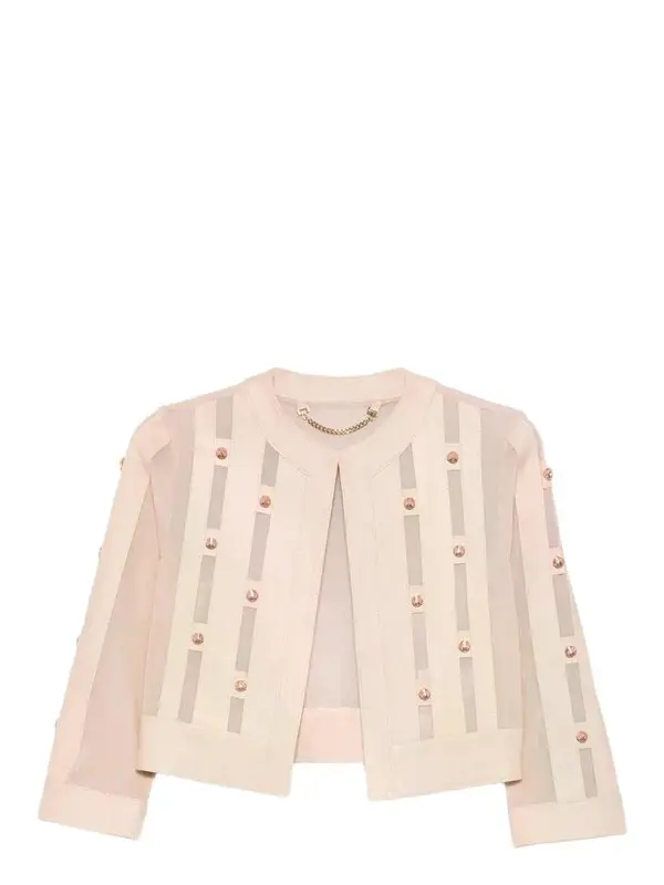 TIMOTEA Paneled Embellished Jacket - Pink