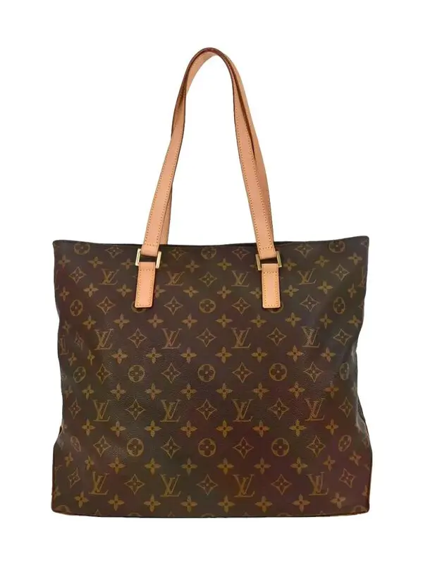 LOUIS VUITTON 2001 Cabas Mezzo Monogram Tote - Brown
