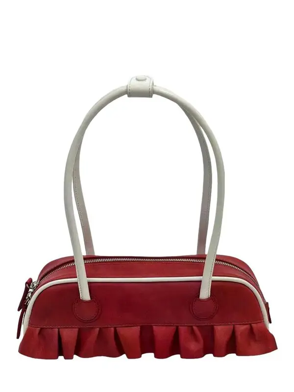 MARGESHERWOOD X Peanuts Crinkle Piping Boston Bag - Red