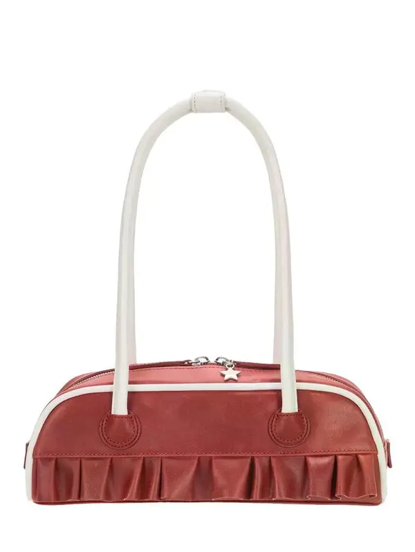 MARGESHERWOOD X Peanuts Crinkle Piping Boston Bag - Red