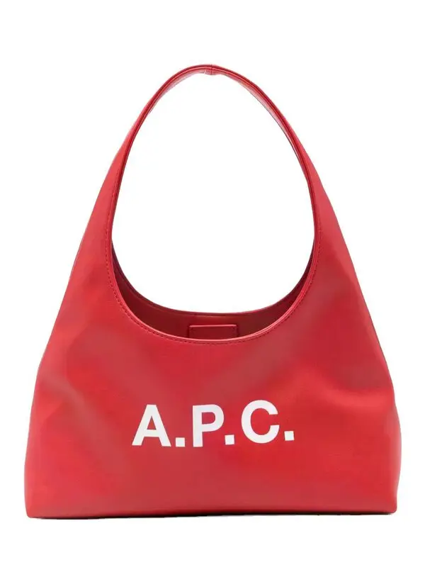 A.p.c. Logo-print Shoulder Bag - Red